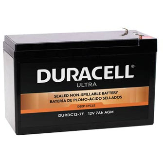 Duracell Ultra 12V 7AH Deep Cycle AGM SLA Battery F1 Terminals– S3Tech ...